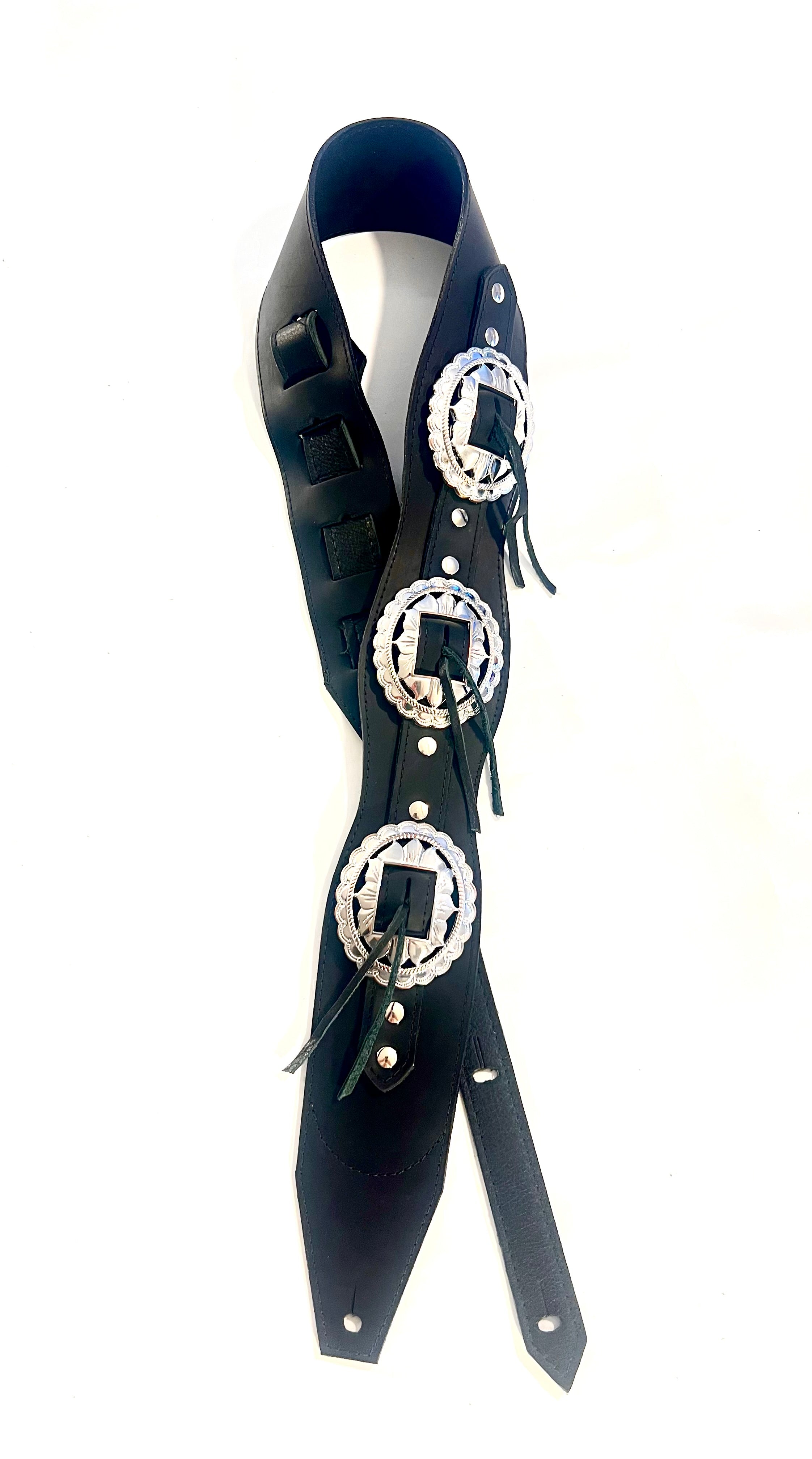 SAMPLE ONE-OFF GUITAR STRAP – Heavy Leather NYC