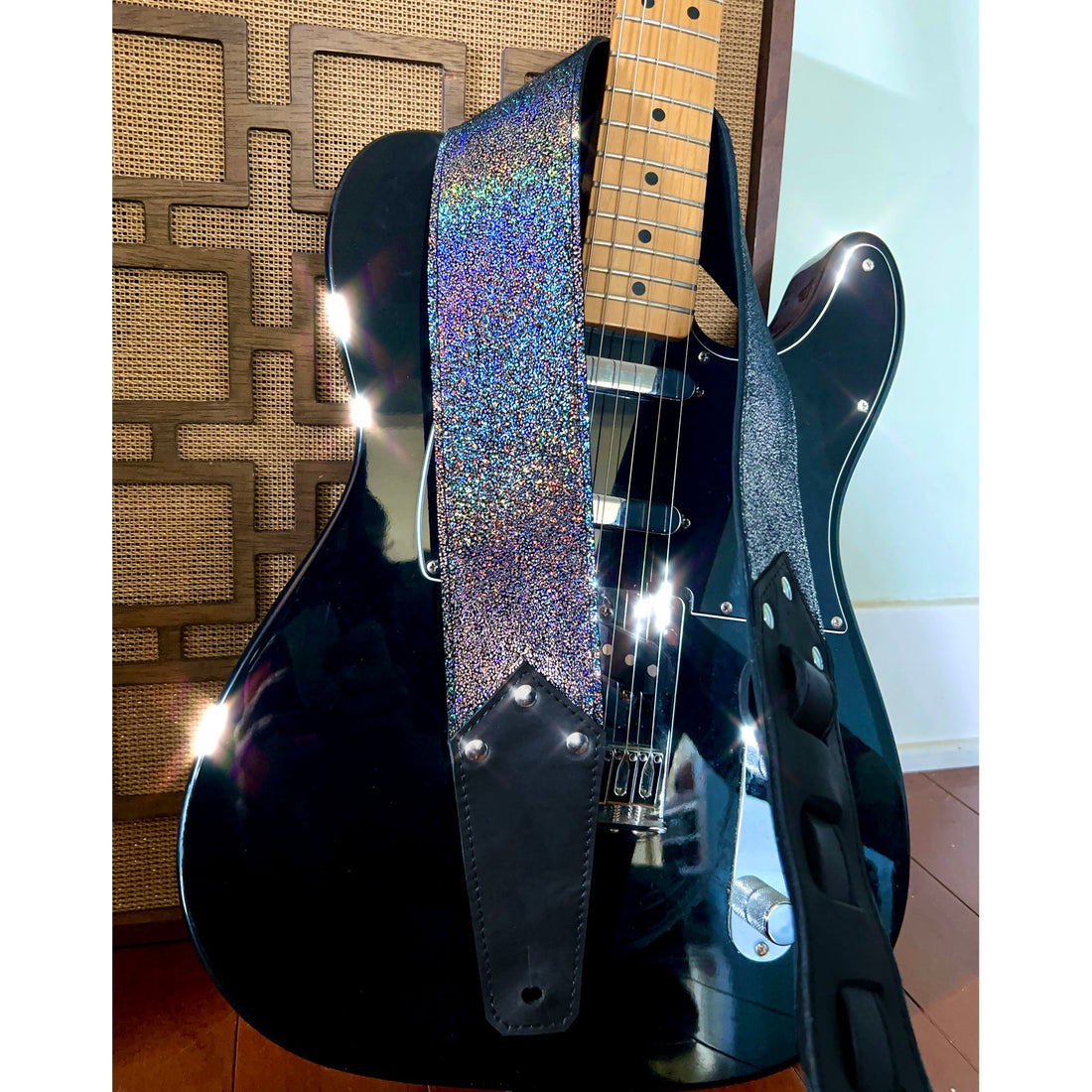 Night Crawler Leather Guitar Strap – Heavy Leather NYC